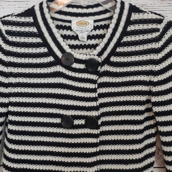 Talbots | Sweaters | Talbots Nautical Striped Cardigan Sweater Blazer ...
